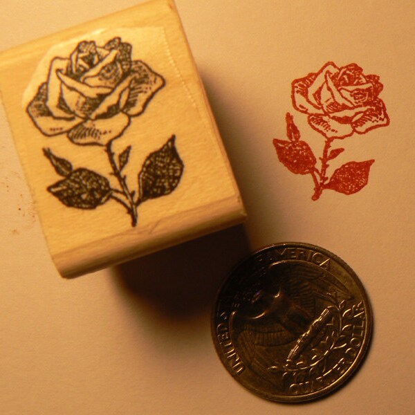 Rose Stamp - Etsy