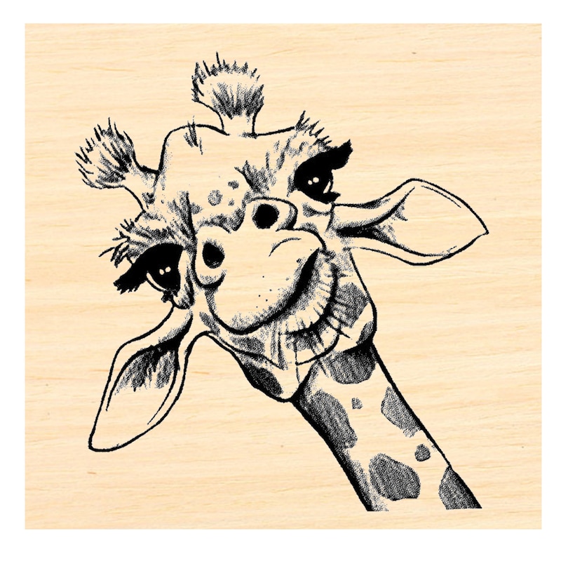 Giraffe Stamp - Etsy