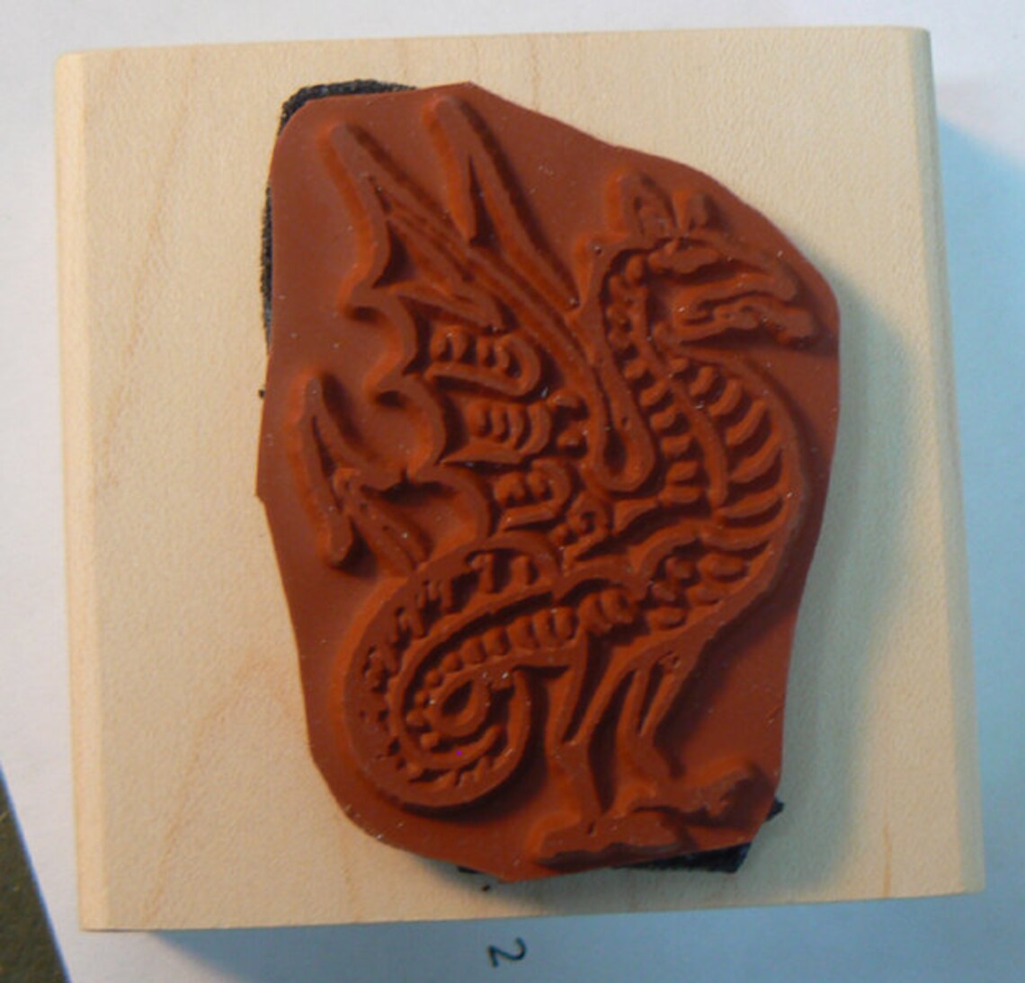 Dragon Wyvern Rubber Stamp P10 - Etsy