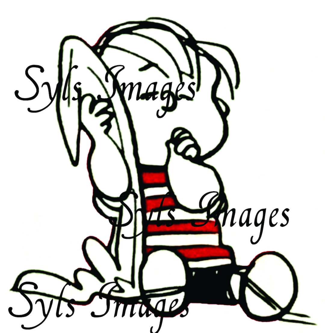 Linus With Blankie- Instant Digital Download - SVG and Jpeg - Pattern ...