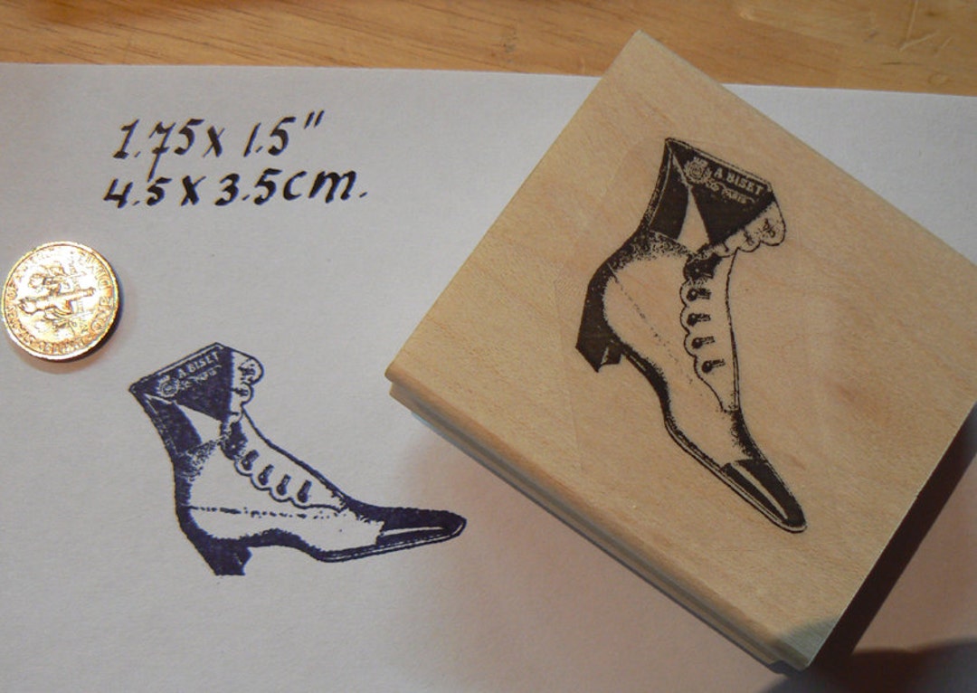 Victorian Shoe-boot Rubber Stamp WM P7 - Etsy