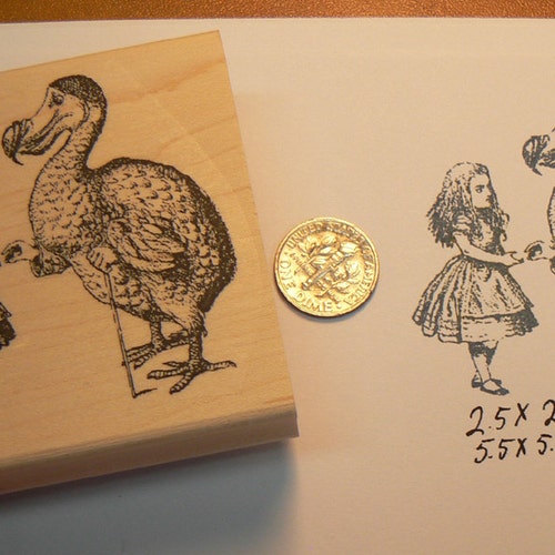 Alice in Wonderland Rubber Stamp Dodo Bird P13 - Etsy