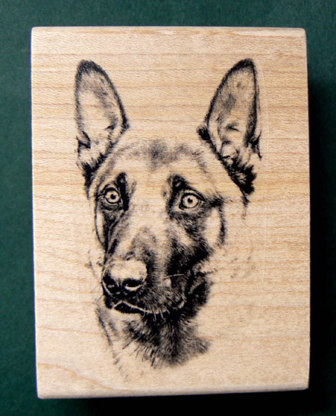 German Shepherd Rubber Stamp Wood Mounted P8 - Etsy