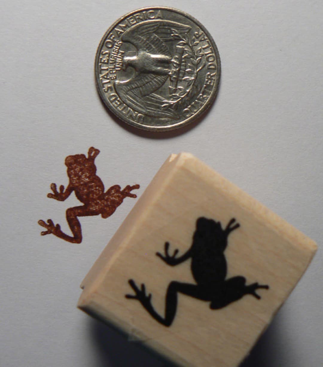 P24 Miniature Tree Frog Rubber Stamp Wm - Etsy