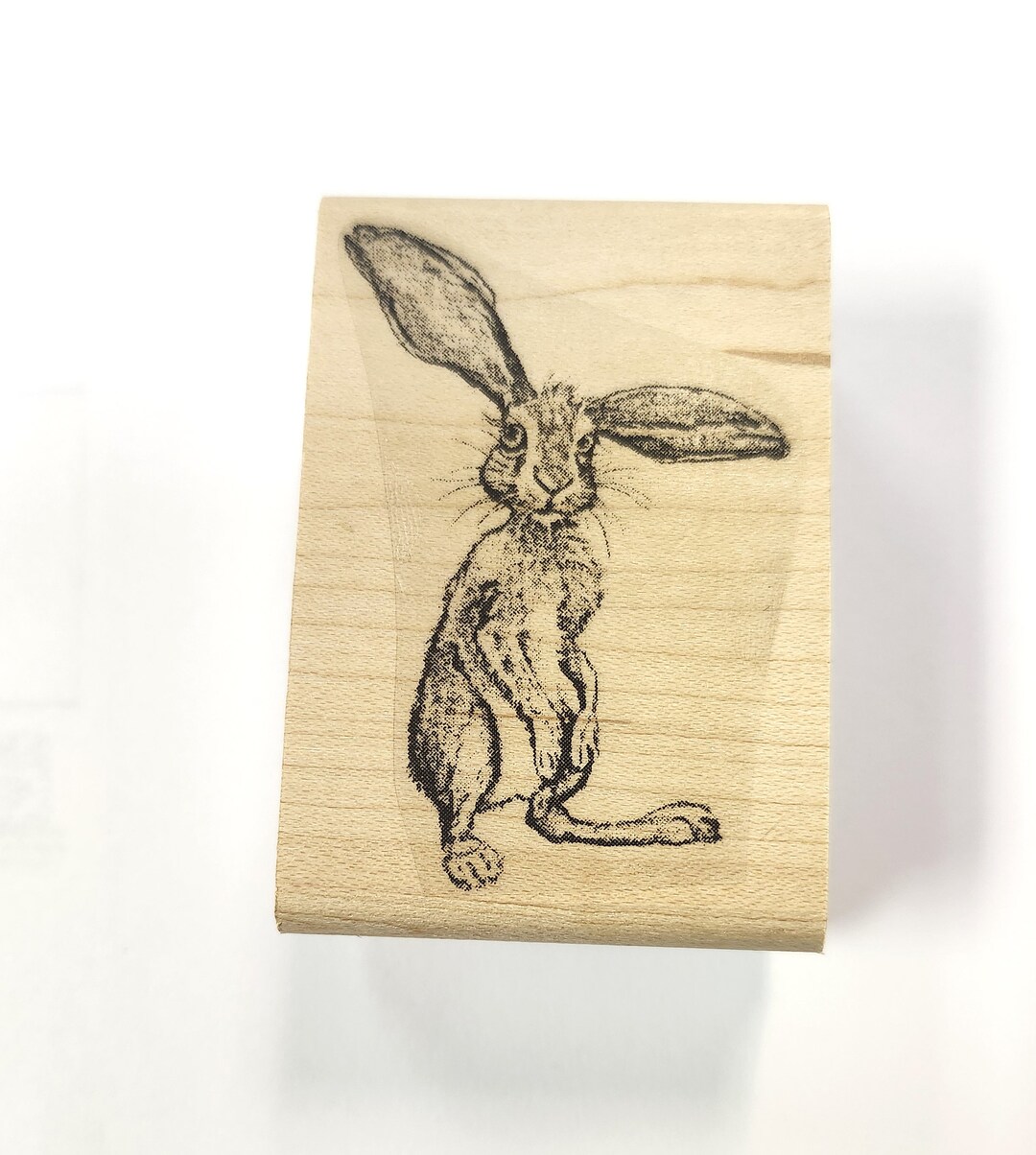 P137 Bunny, Rabbit, Hare Rubber Stamp - Etsy