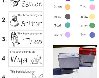 Library Rubber Stamp - Etsy