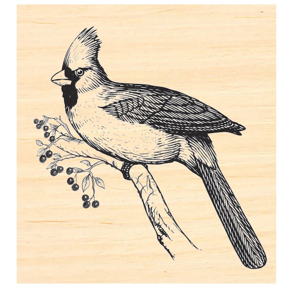 Cardinal Stamp - Etsy