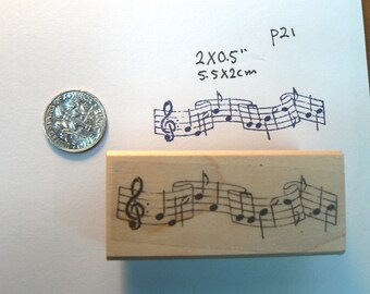 Music Rubber Stamp | Etsy