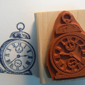 Victorian Clock Rubber Stamp WM P25 - Etsy