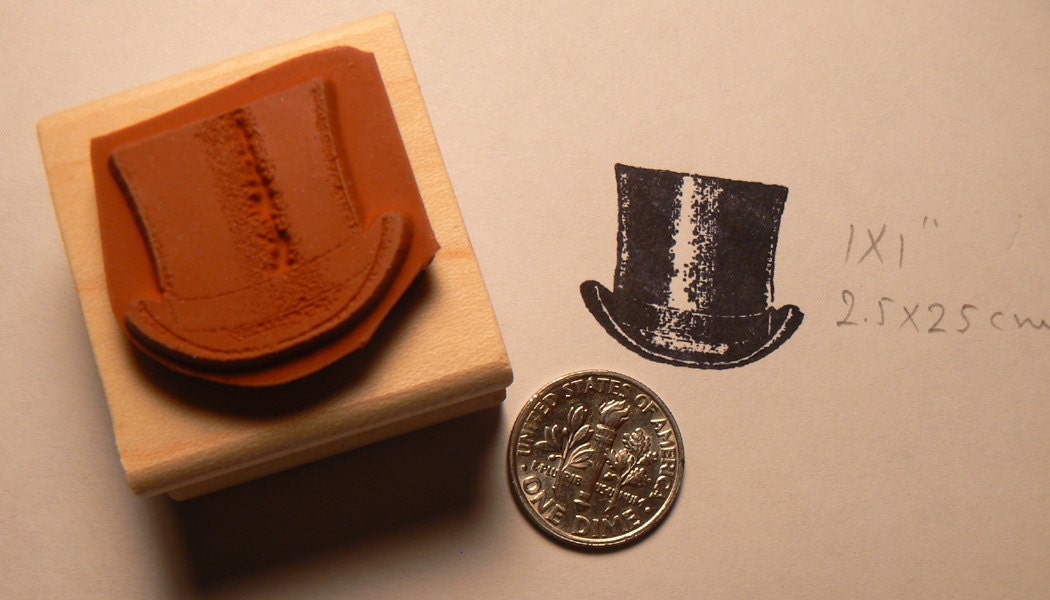 Top Hat Rubber Stamp P15 - Etsy