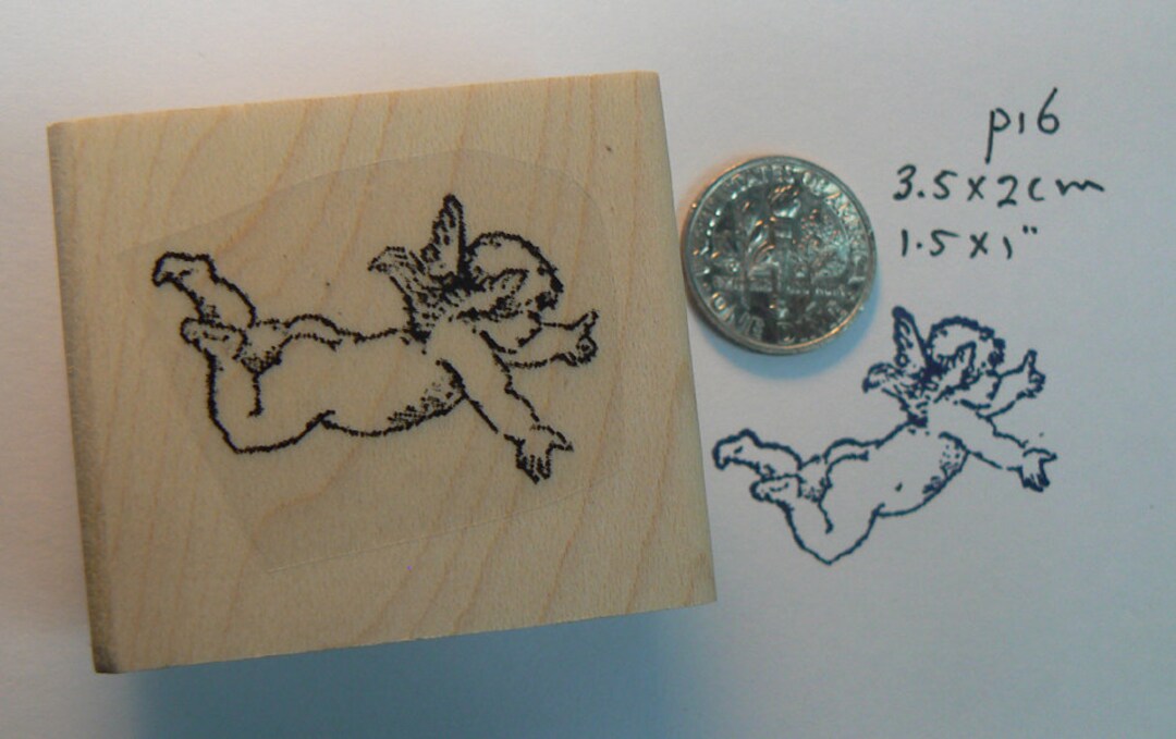 Little Angel Rubber Stamp P16 - Etsy