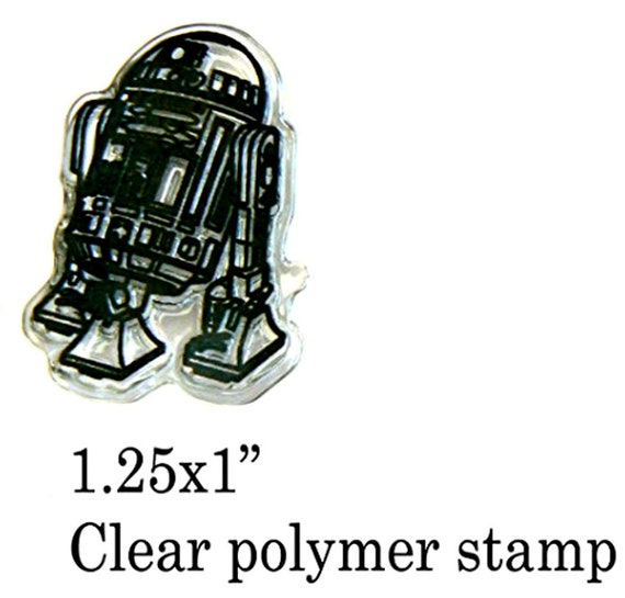 P54 R2D2 Robot Clear Rubber Stamp | Etsy