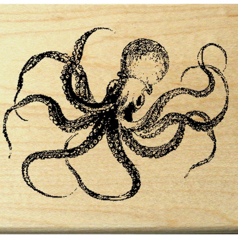 Octopus Stamp - Etsy