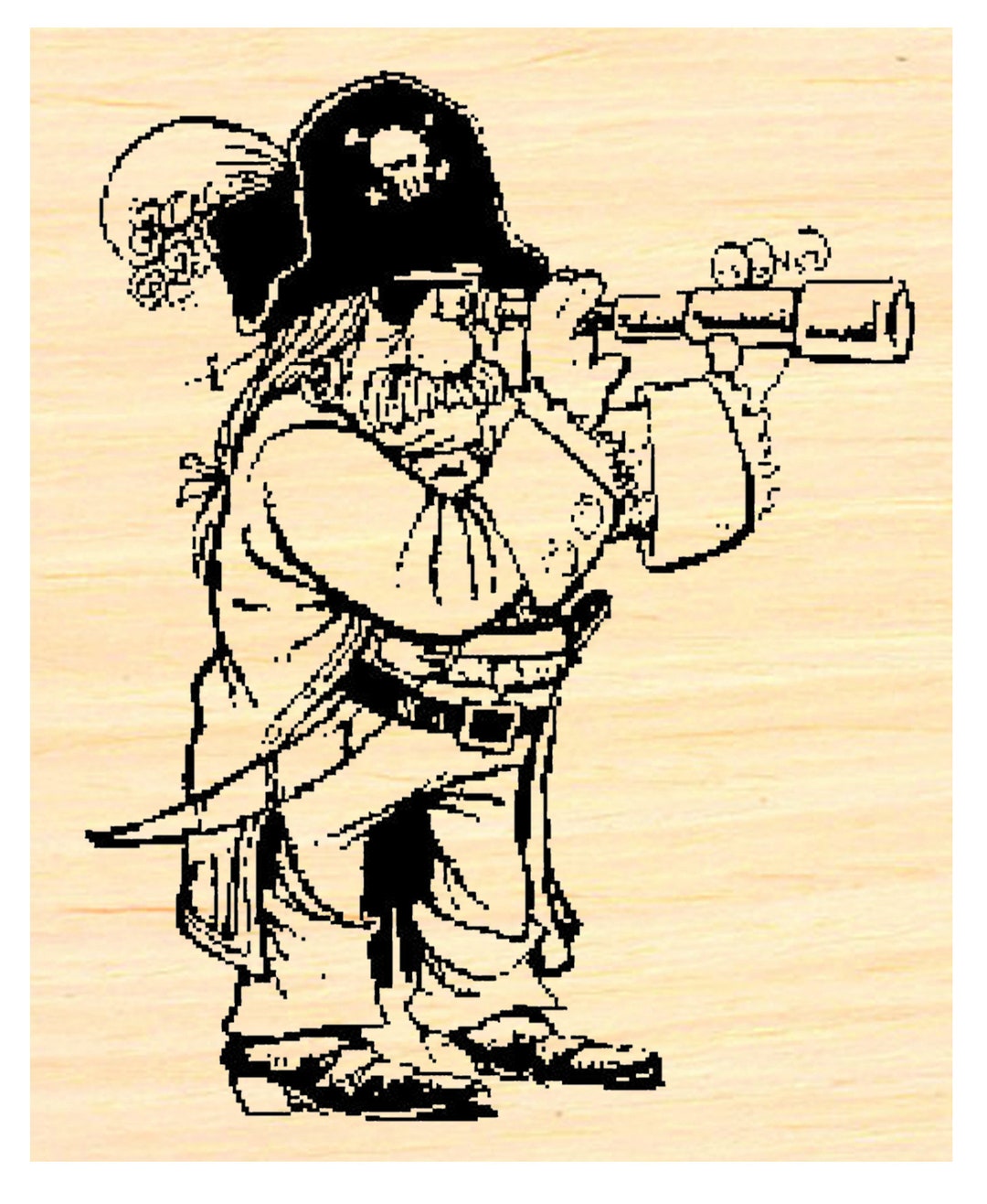 P41 Pirate Rubber Stamp WM - Etsy