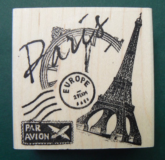 Paris Rubber Stamp