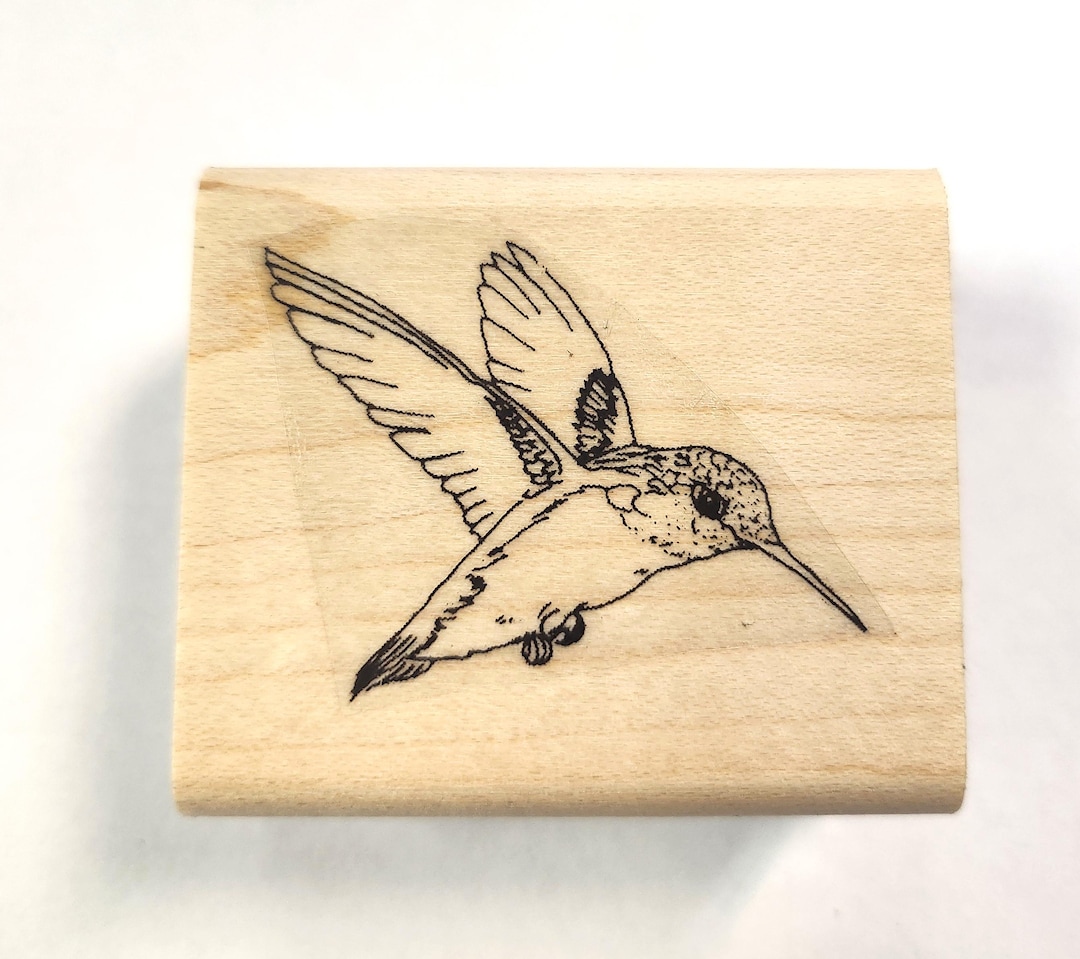 P27 Humming Bird Rubber Stamp Wood Mounted - Etsy