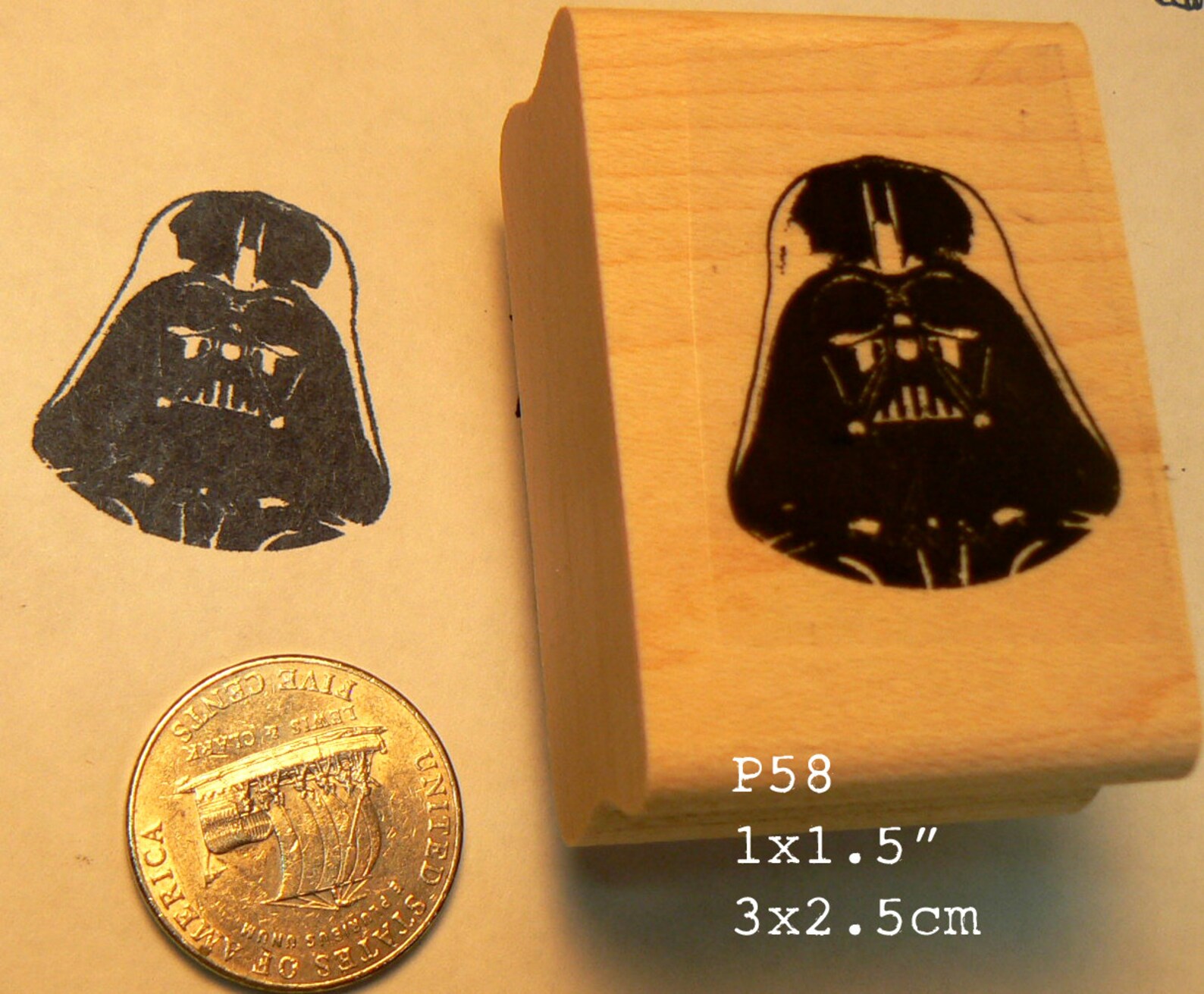 P58 Darth Vader Rubber Stamp - Etsy