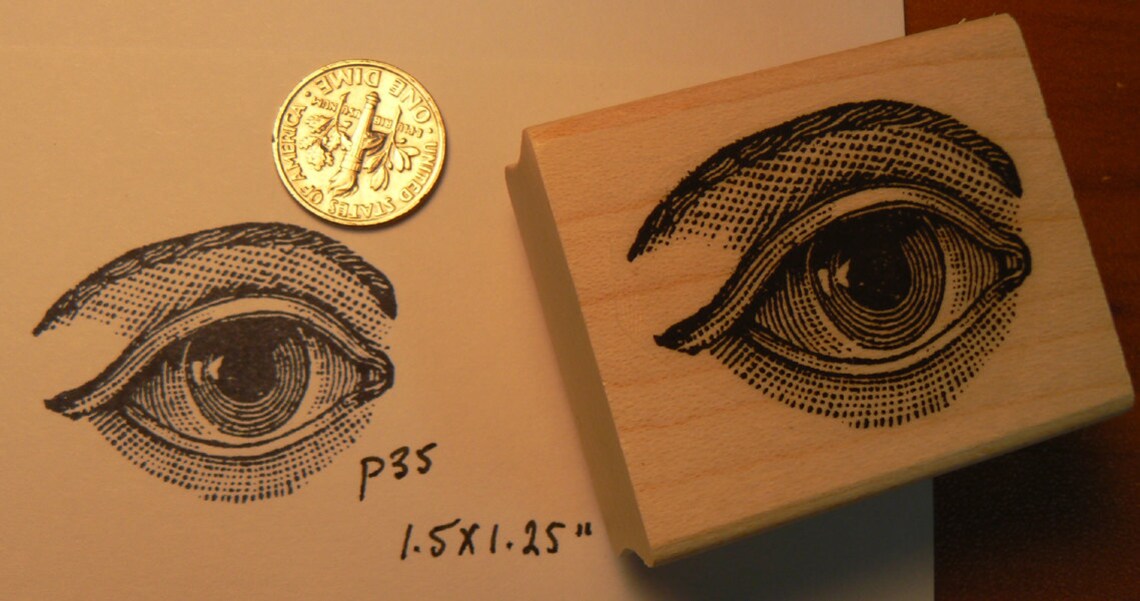 Eye Rubber Stamp P30 - Etsy