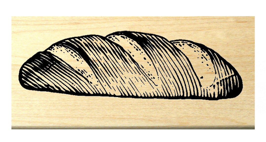 P120 Loaf of Bread Rubber Stamp - Etsy