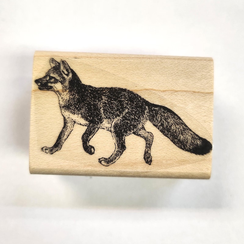 Fox Rubber Stamp - Etsy