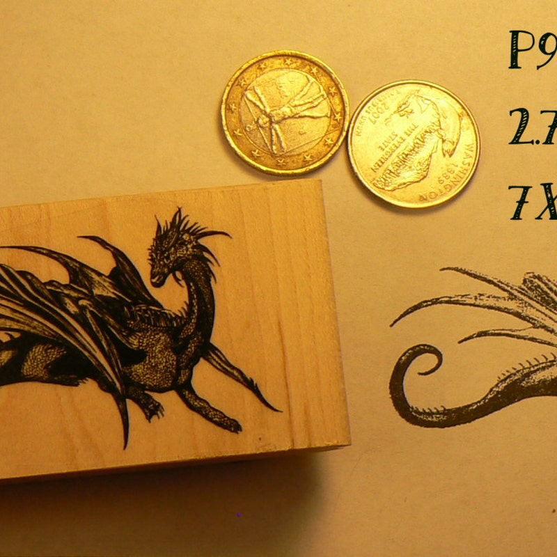 Dragon Stamp - Etsy