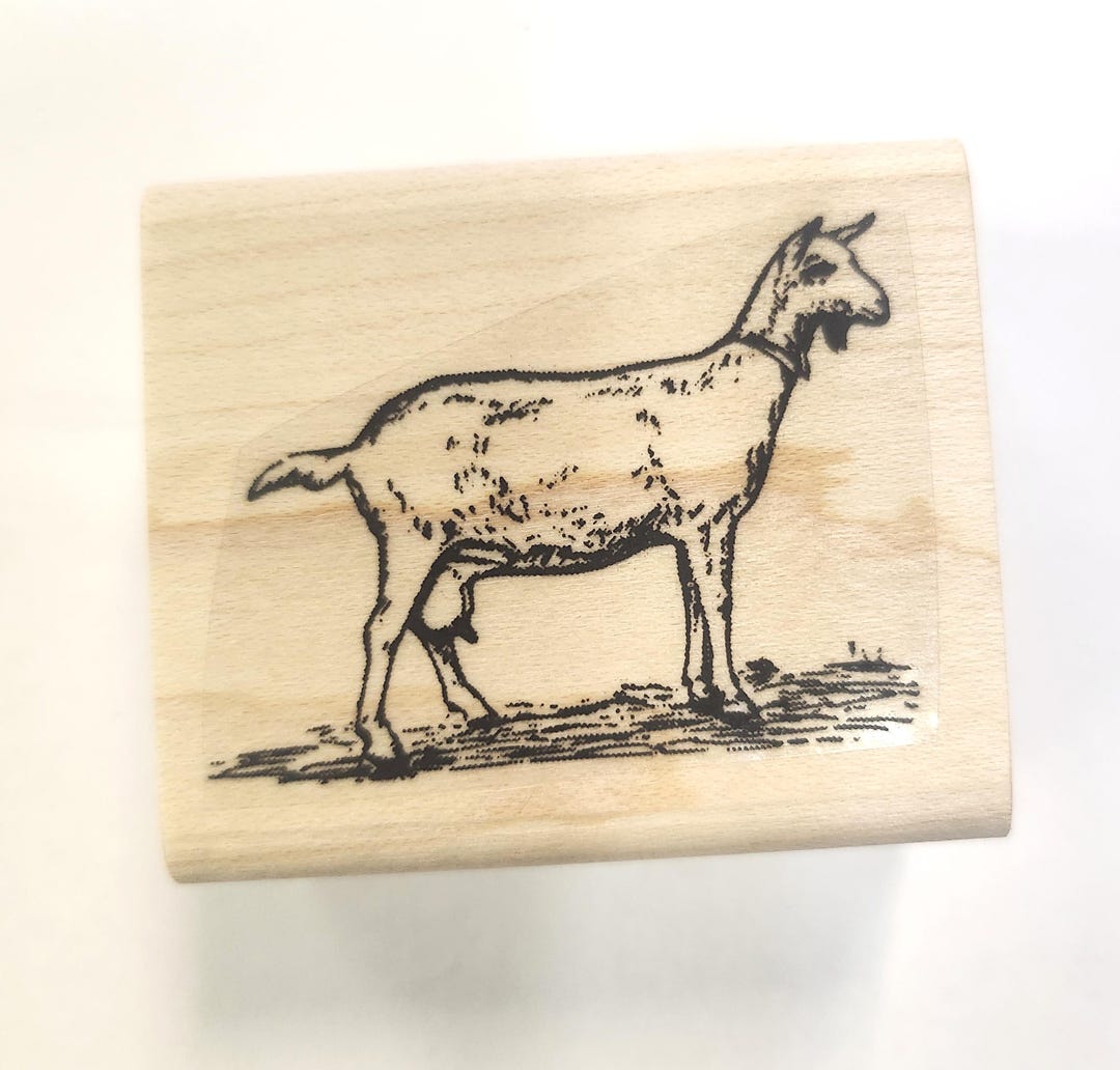 Goat Rubber Stamp 1.5x1" P46 - Etsy