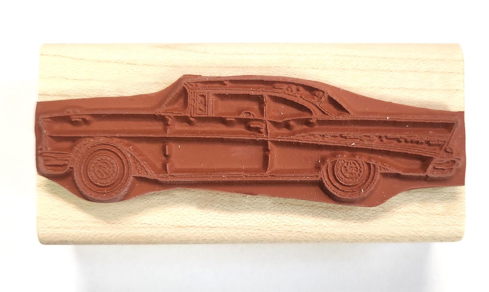 Antique Car Rubber Stamp WM Chevy 1957 P10 - Etsy