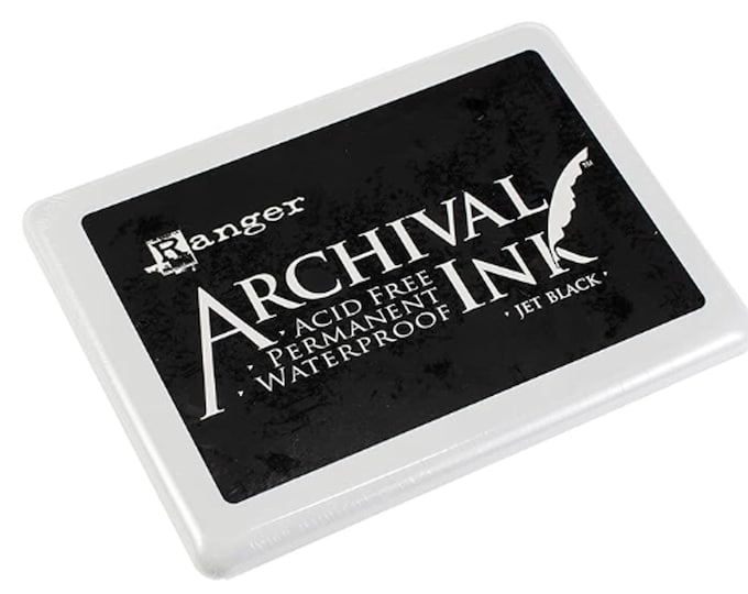 Archival Ink Jet Black Stamp Pad, Great for Printing on Fabric - Etsy