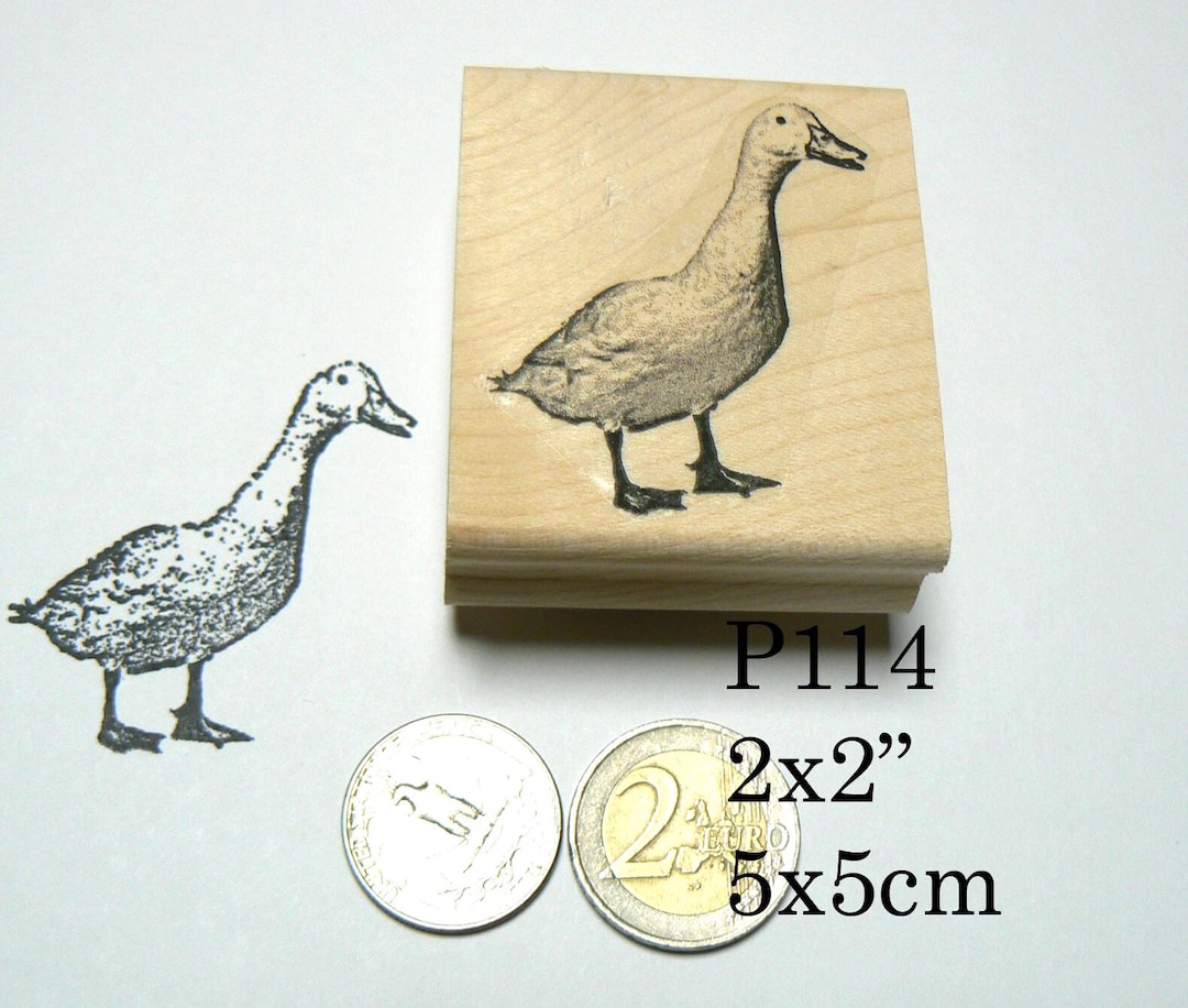 P114 Goose Rubber Stamp - Etsy