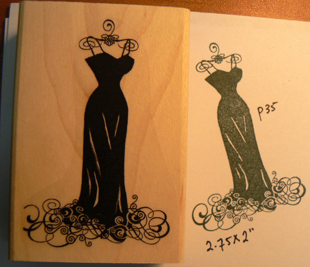 Dress Form Rubber Stamp WM P35 - Etsy