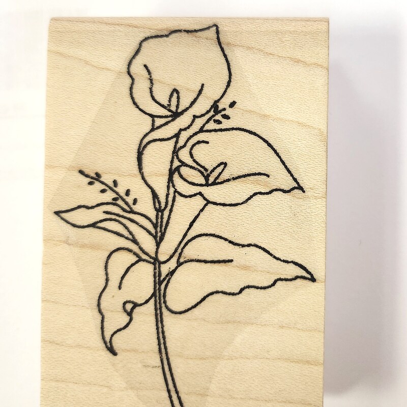Lily Rubber Stamp - Etsy