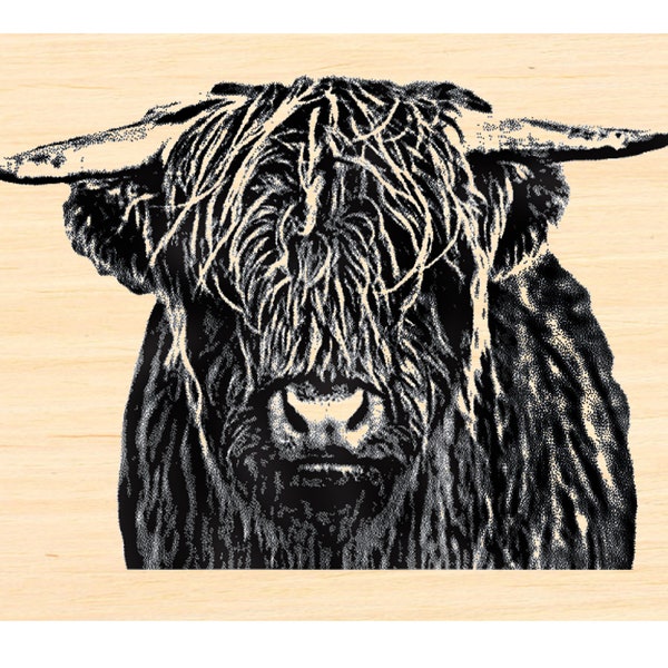 Cow Rubber Stamp - Etsy