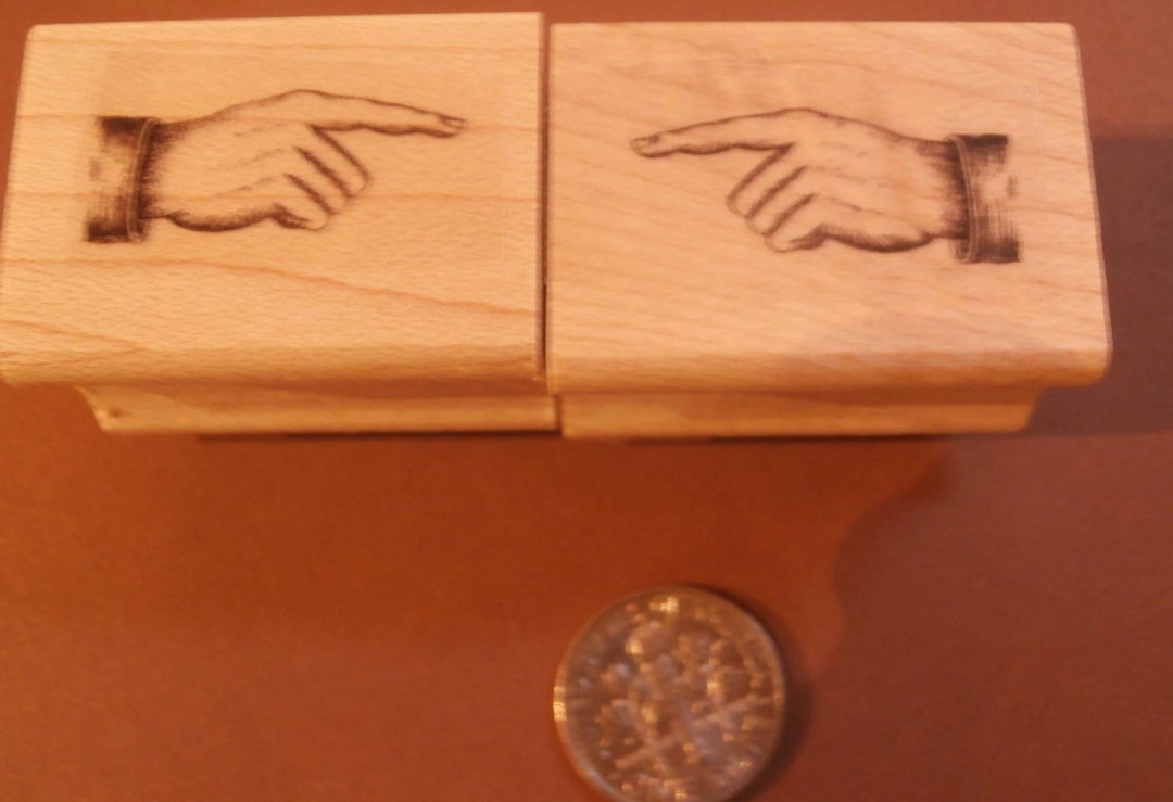P22 Pointing Fingers 2 Rubber Stamps WM - Etsy
