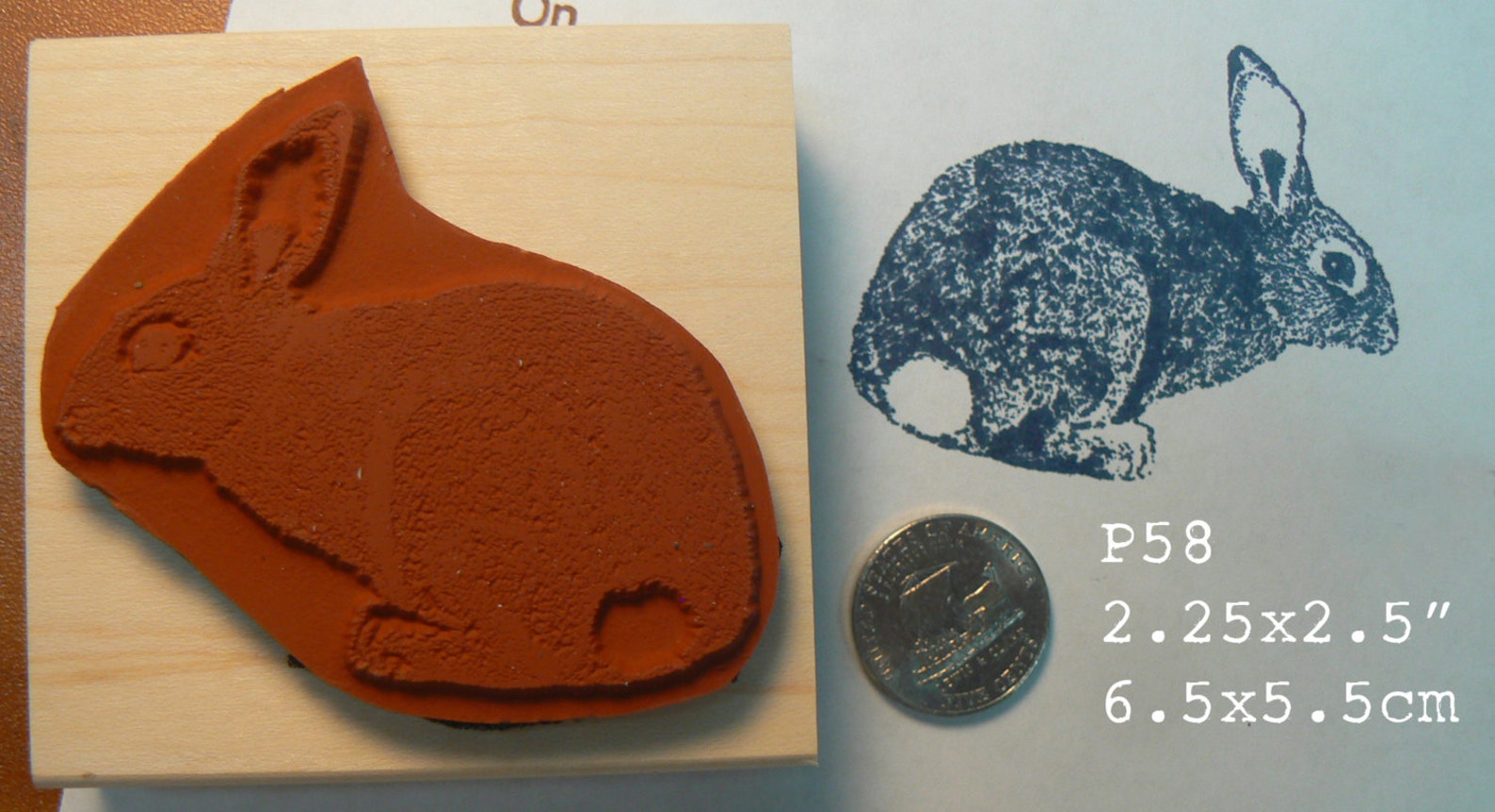 P58 Rabbit, Bunny Rubber Stamp - Etsy