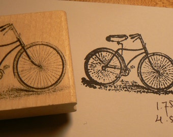Bicycle Stamp - Etsy