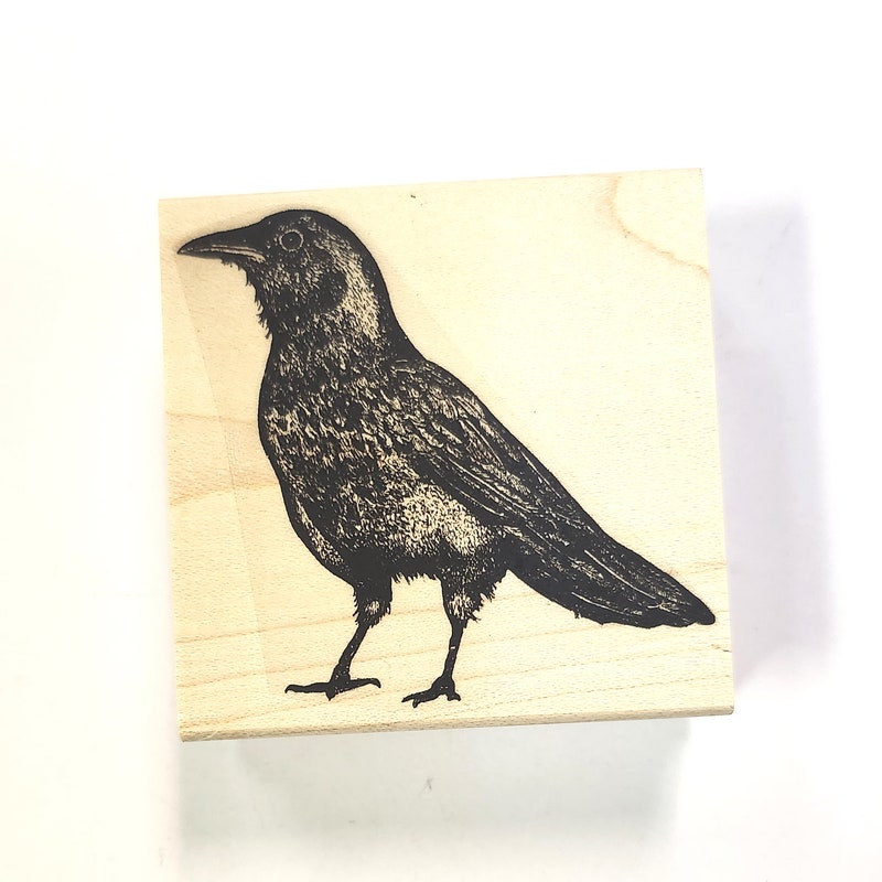 Crow Rubber Stamp - Etsy