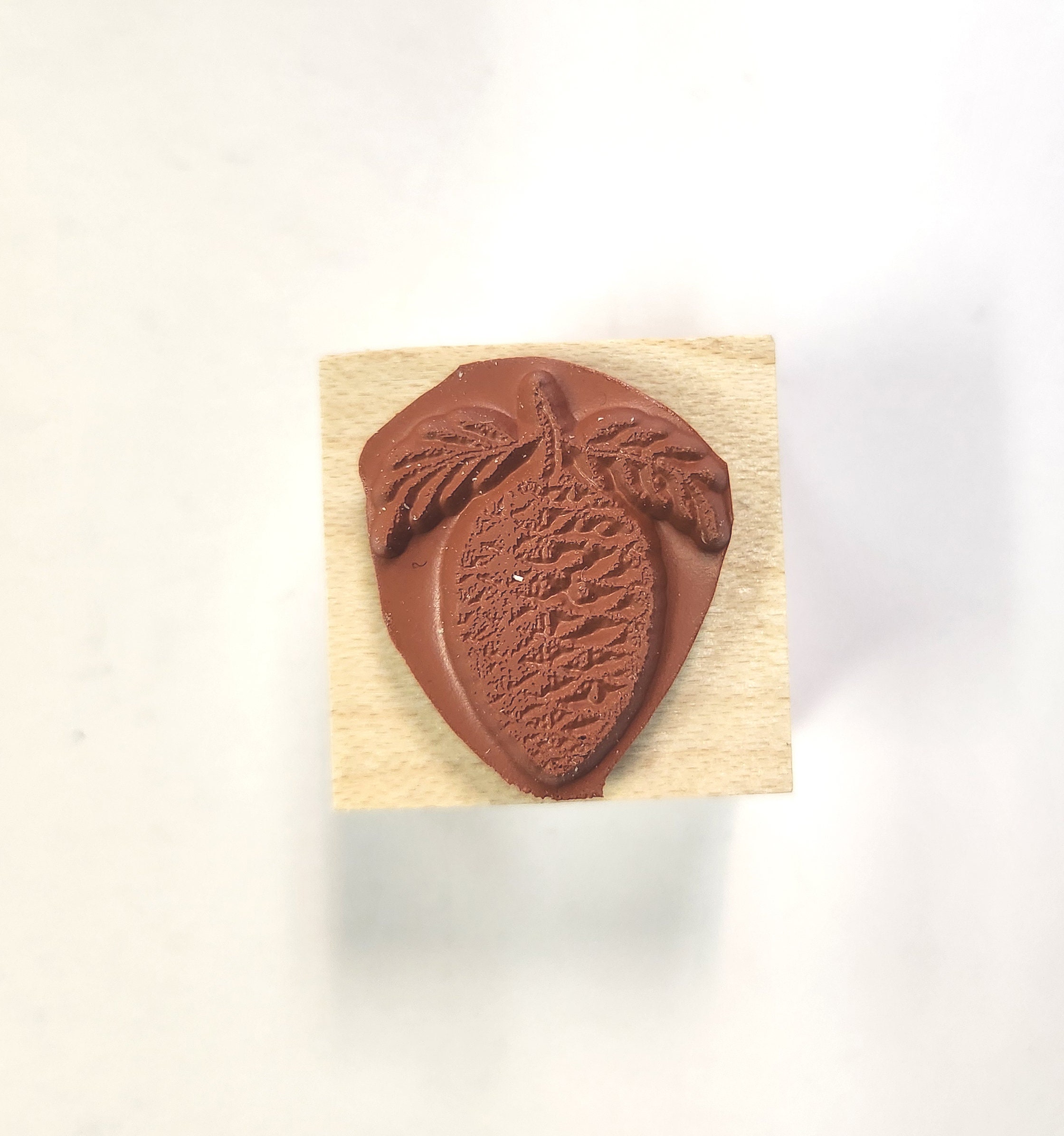P24 Miniature Pinecone Rubber Stamp Wm - Etsy