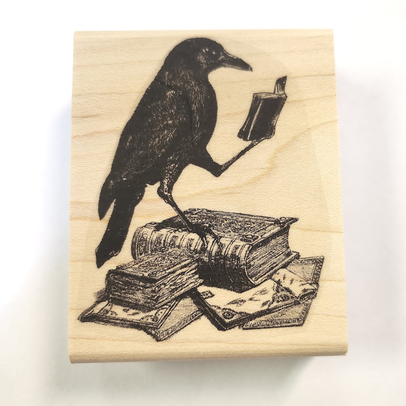 Crow Rubber Stamp - Etsy
