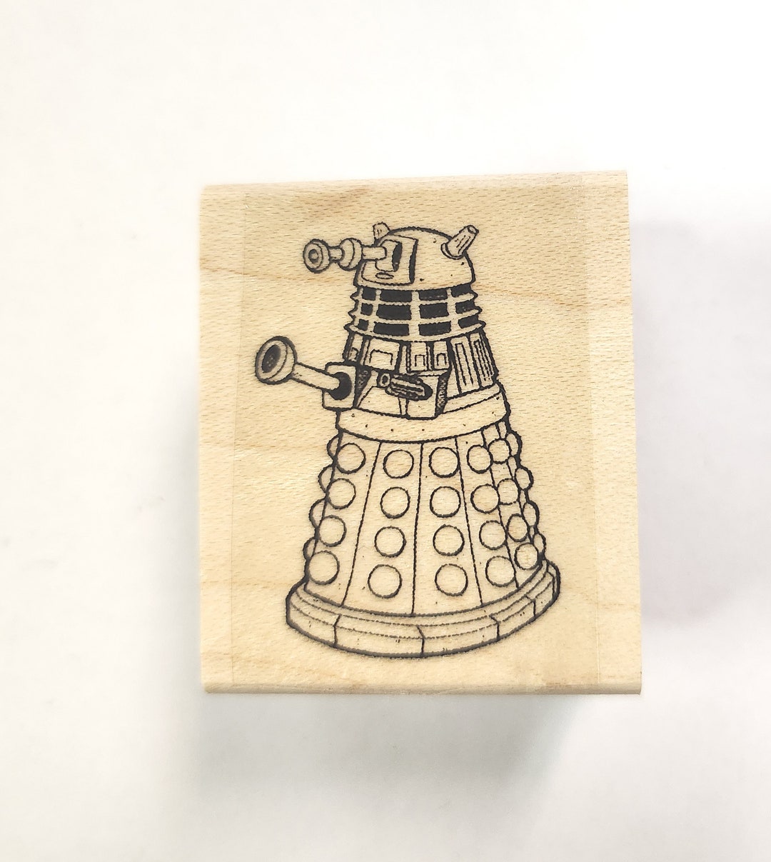 P54 Dalek Line Art Rubber Stamp - Etsy