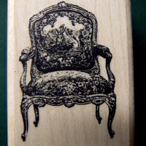 Victorian Style Chair Fauteuil WM Rubber Stamp P9 - Etsy