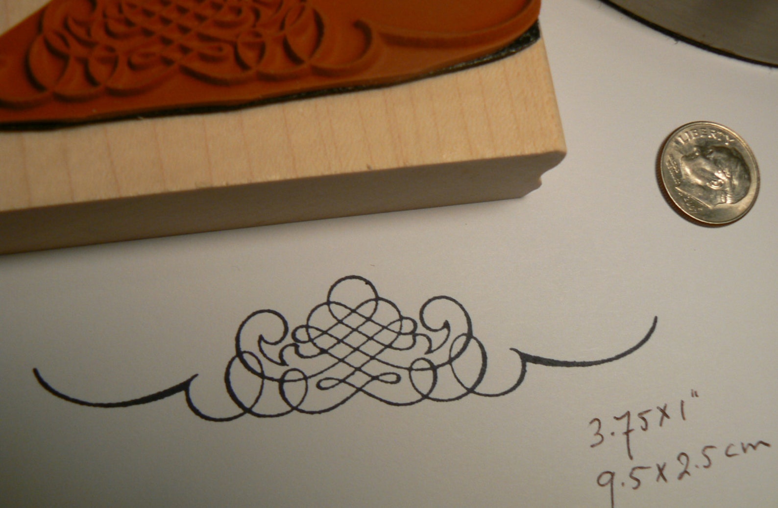 Scroll Rubber Stamp P3 - Etsy