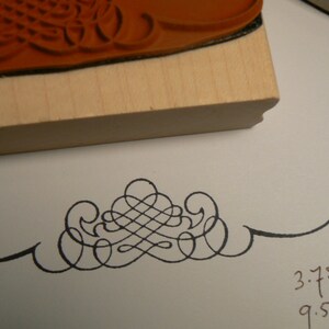 Scroll Rubber Stamp P3 - Etsy