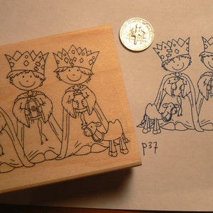 3 Kings Rubber Stamp P37, Hand Drawn - Etsy