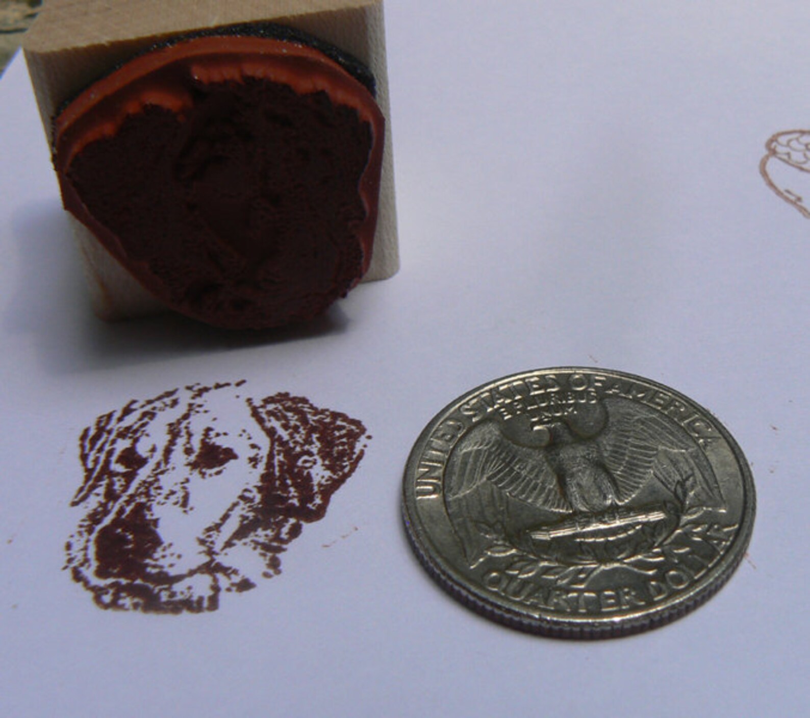 P24 Labrador Dog Rubber Stamp WM Miniature 1x1 - Etsy