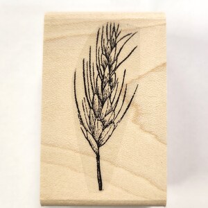 Wheat Rubber Stamp WM P11 - Etsy