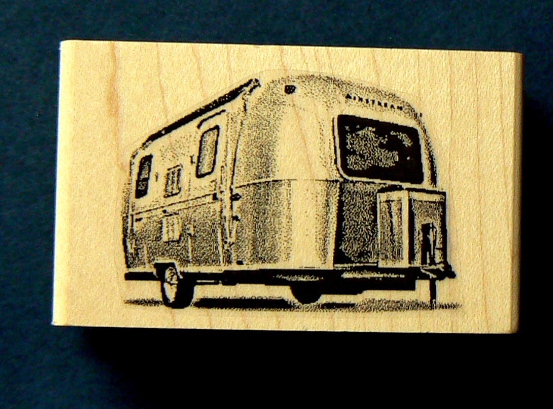 Airstream Trailer Rubber Stamp WM P17 - Etsy