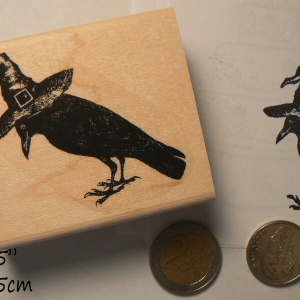Crow Rubber Stamp - Etsy