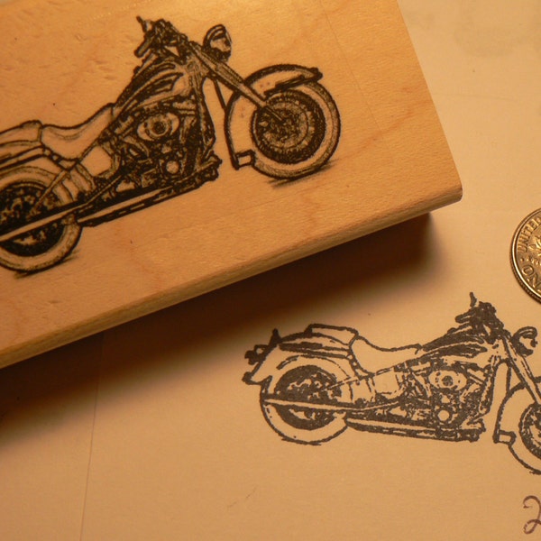 Motorcycle Stamp - Etsy