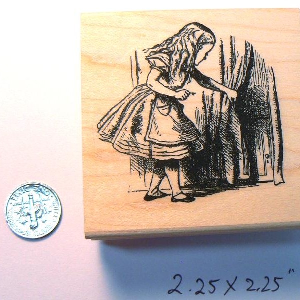 Alice in Wonderland Rubber Stamp - Etsy
