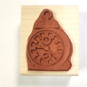 Victorian Clock Rubber Stamp WM P25 - Etsy